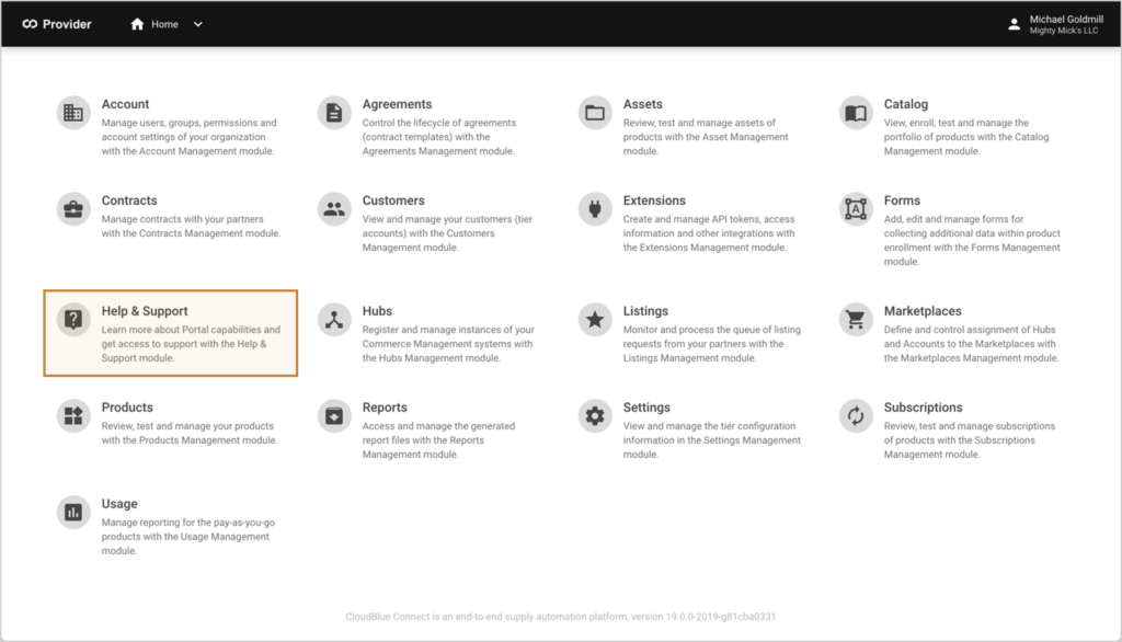 Contact Support - CloudBlue Connect