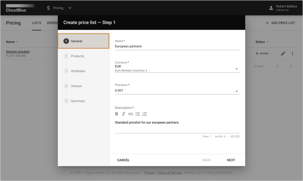 Pricing - CloudBlue Connect