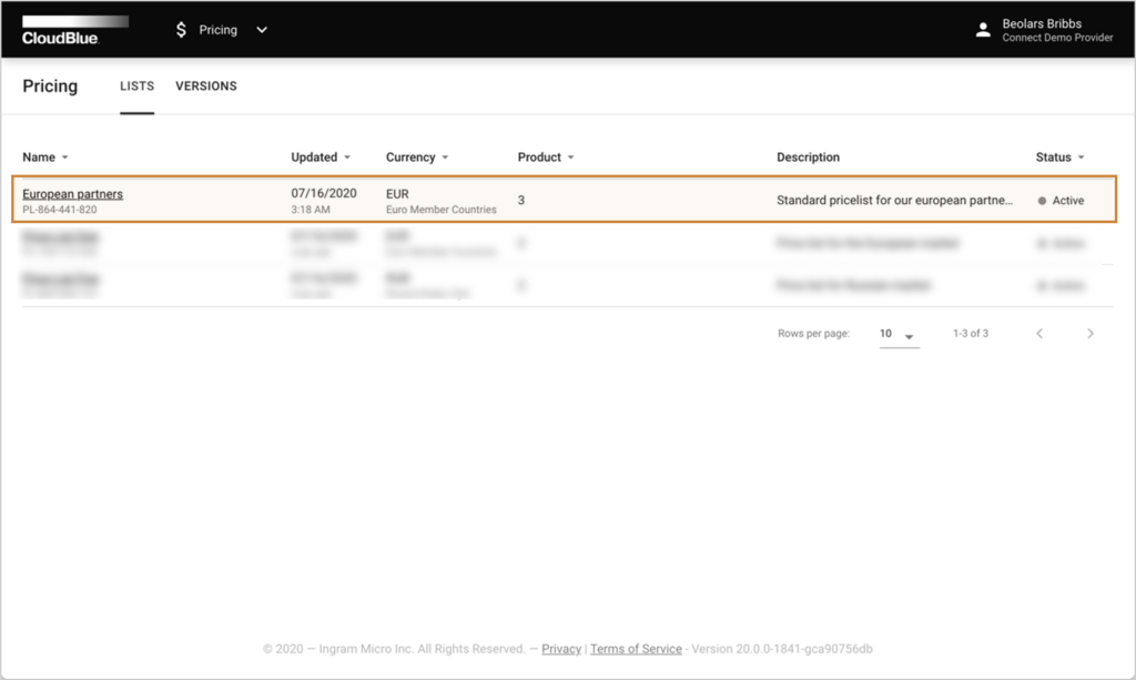 Pricing - CloudBlue Connect