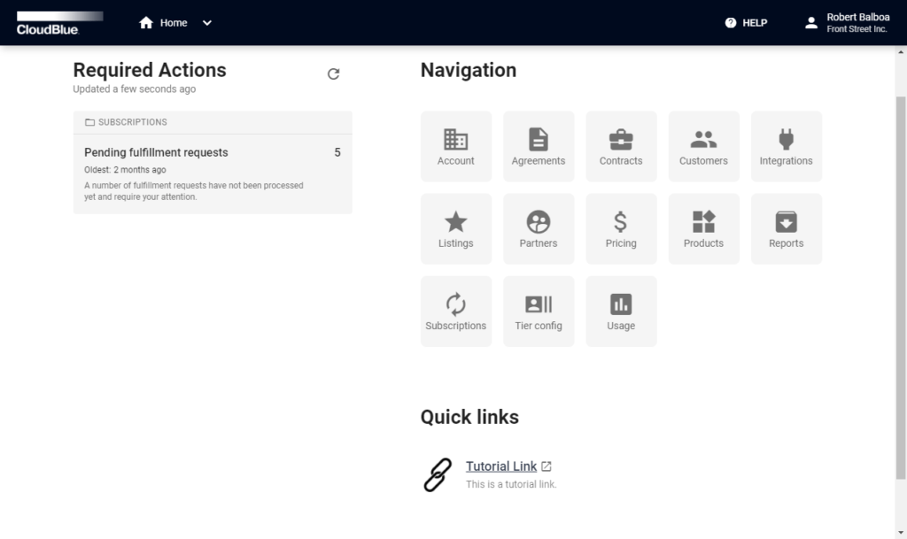 Account - CloudBlue Connect