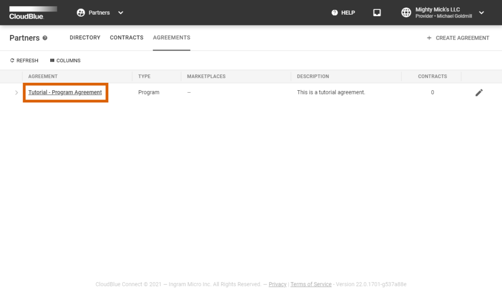 Distribution Agreements - CloudBlue Connect