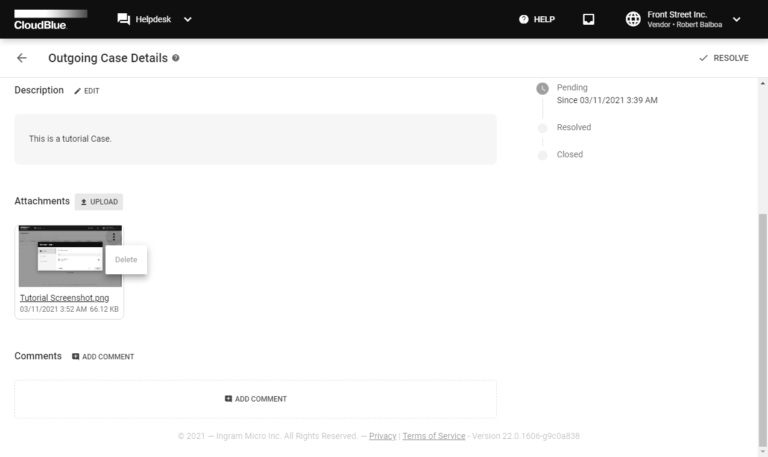 Helpdesk Interface - CloudBlue Connect
