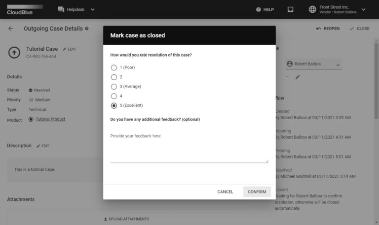Helpdesk Interface - CloudBlue Connect