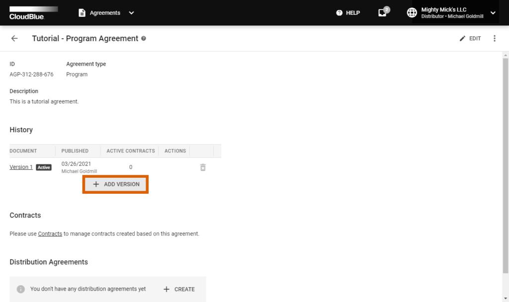 Program Agreements - CloudBlue Connect