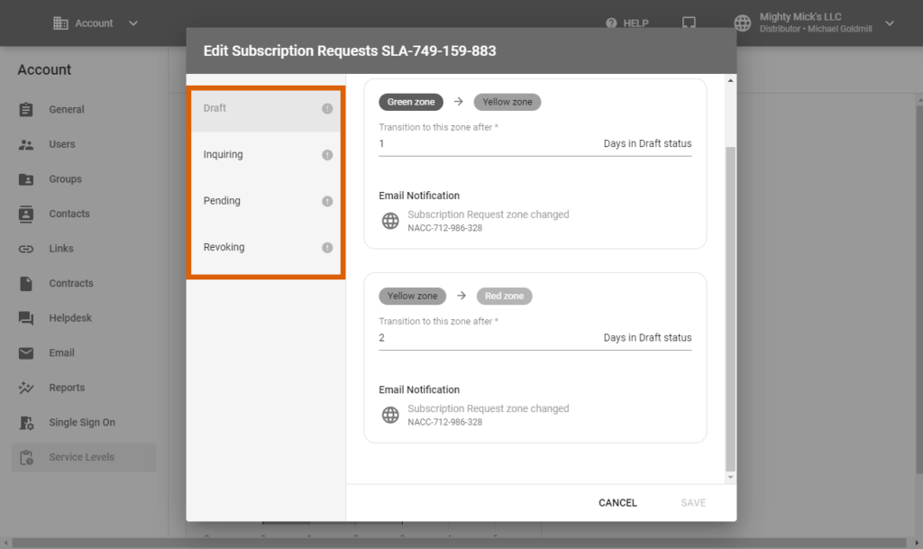 SLM Interface - CloudBlue Connect