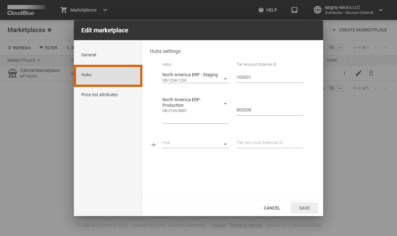 Marketplace Management - CloudBlue Connect