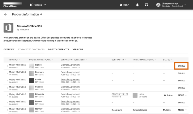 Catalog Interface - CloudBlue Connect