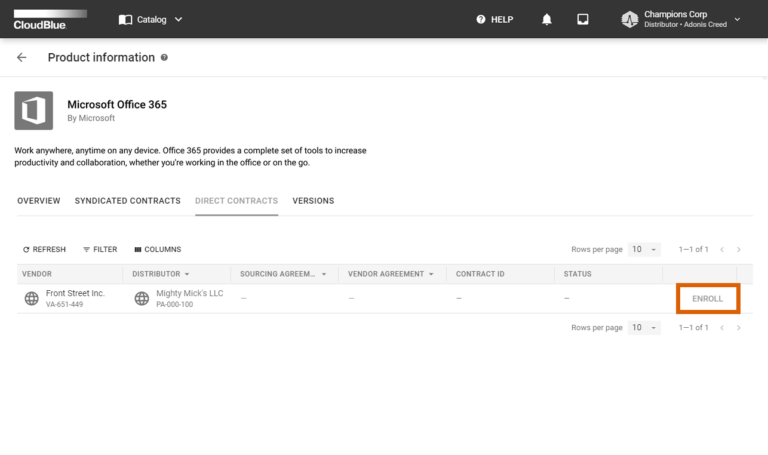 Catalog Interface - CloudBlue Connect